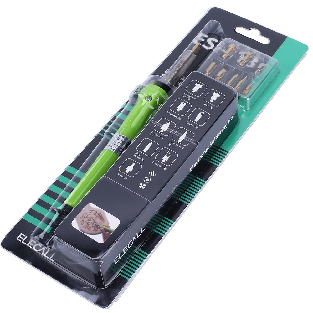 ELECALL ESI-118 Soldering Iron Tool Set Wood Pyrog... – Grandado
