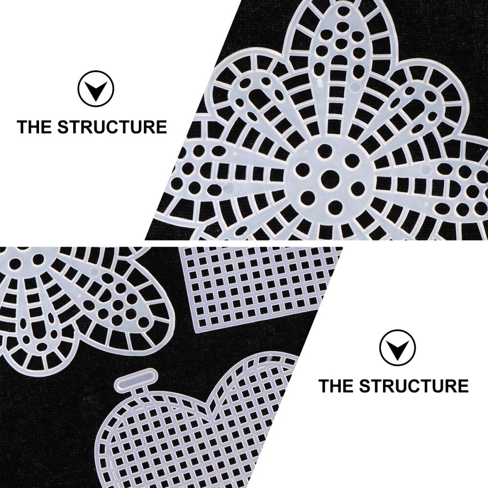 50 Pcs Mesh Plastic Canvas Vellen Kruissteek Naaie... – Grandado