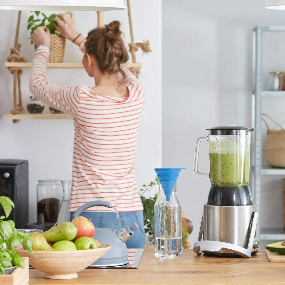 Trechter Inklapbare Flexibele Opvouwbare Hopper Ke... – Grandado