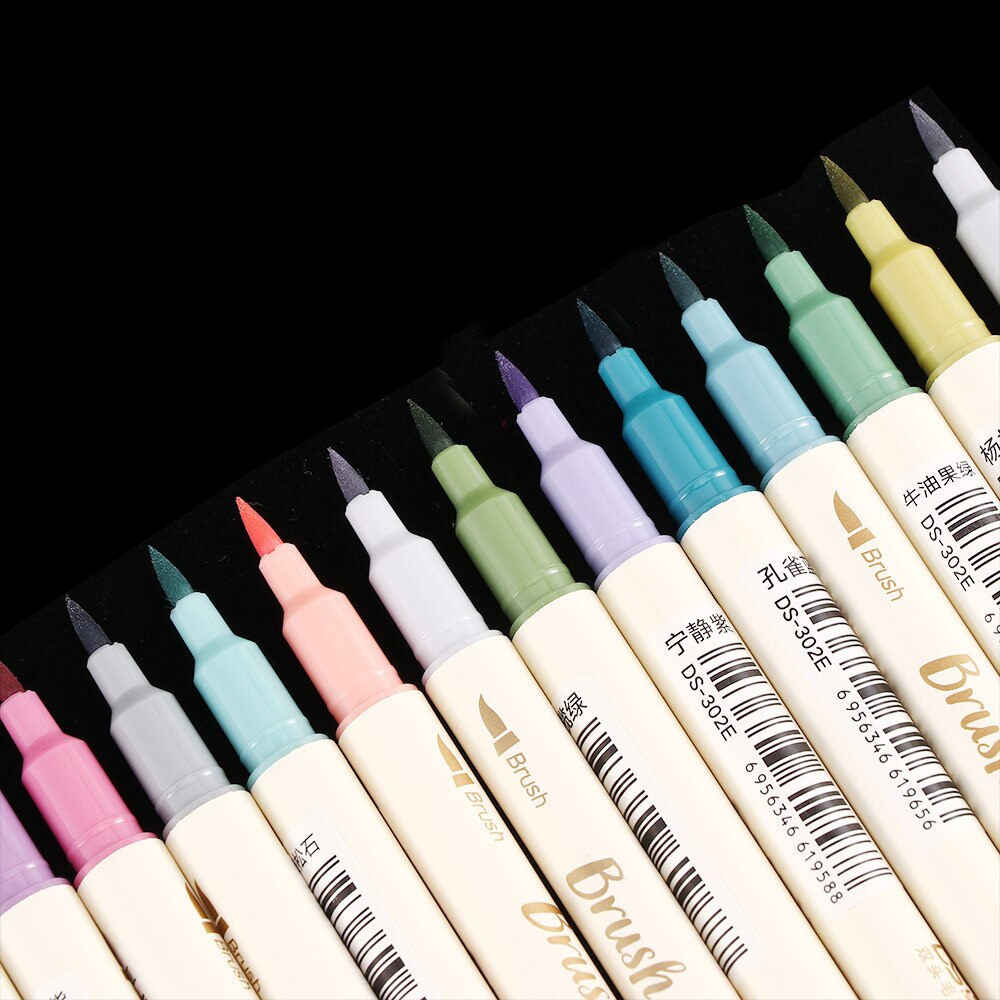 3Pcs Retro Kleur Marker Pennen Set Dual Side Fine ... – Grandado