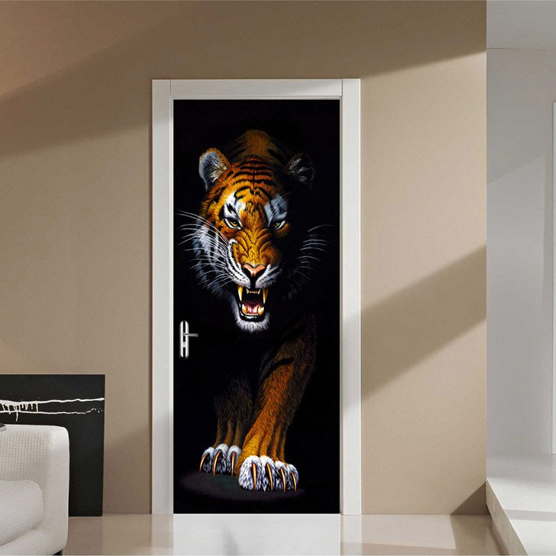 Modern 3D Tiger Wallpaper Wall Mural Home Decor Li... – Vicedeal