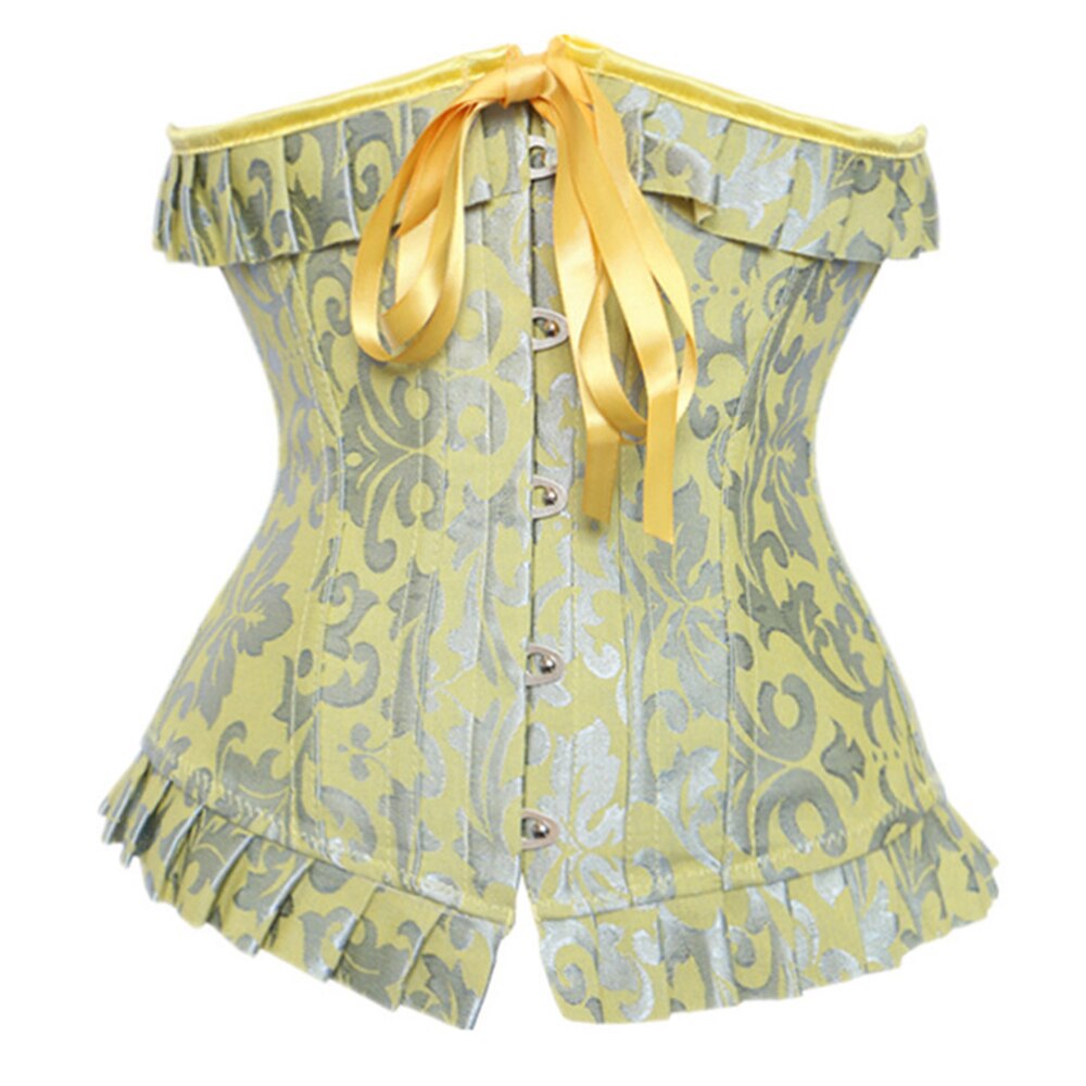14 Spiral Steel Boned Lace up Underbust Green Flor... – Grandado