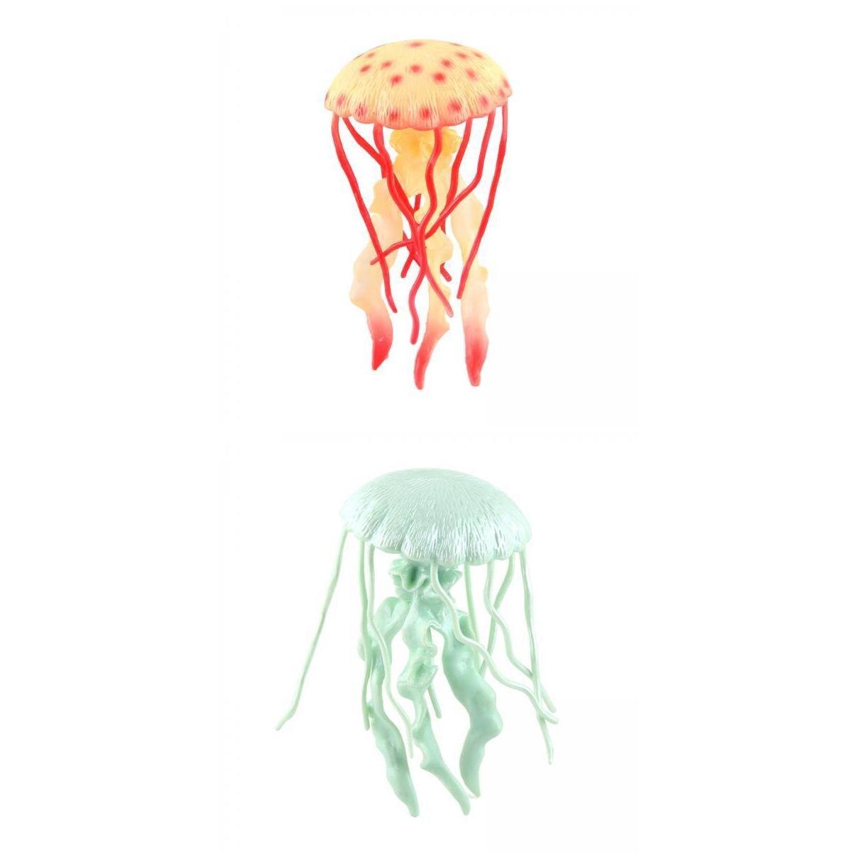 2 Pieces PVC Jellyfish Model Creatures Model Colle... – Vicedeal