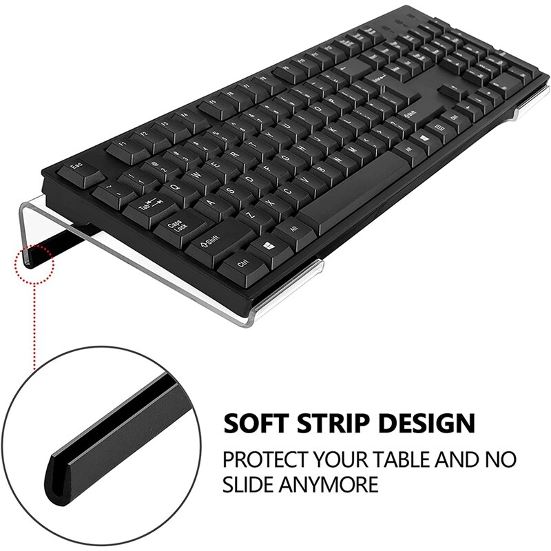 Acrylic Keyboard Holder,Acrylic Tilted Computer Ke... – Grandado