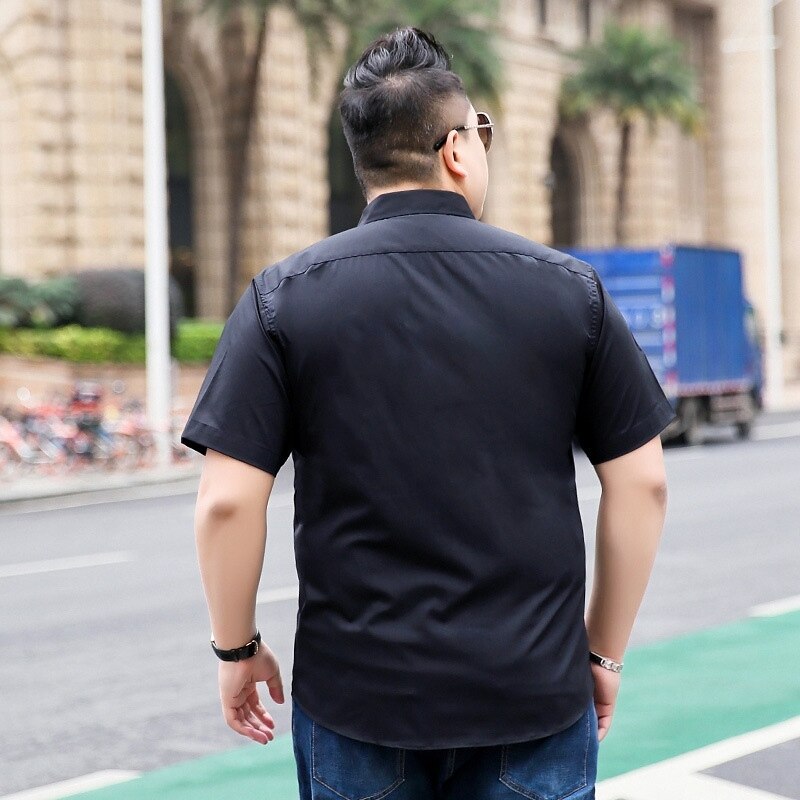 Summer extra large loose black short sleeve fat pl... – Vicedeal