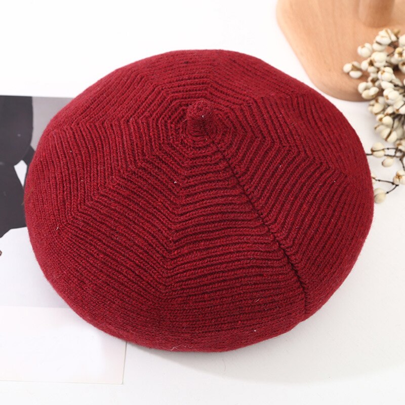 Spring Beret Women Hat Painter Style Wool Vintage ... – Grandado