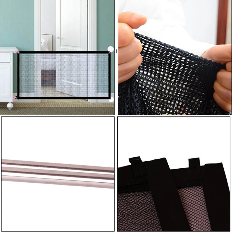 Pet Barrier Fences Portable Folding Dog Safe Guard... – Grandado