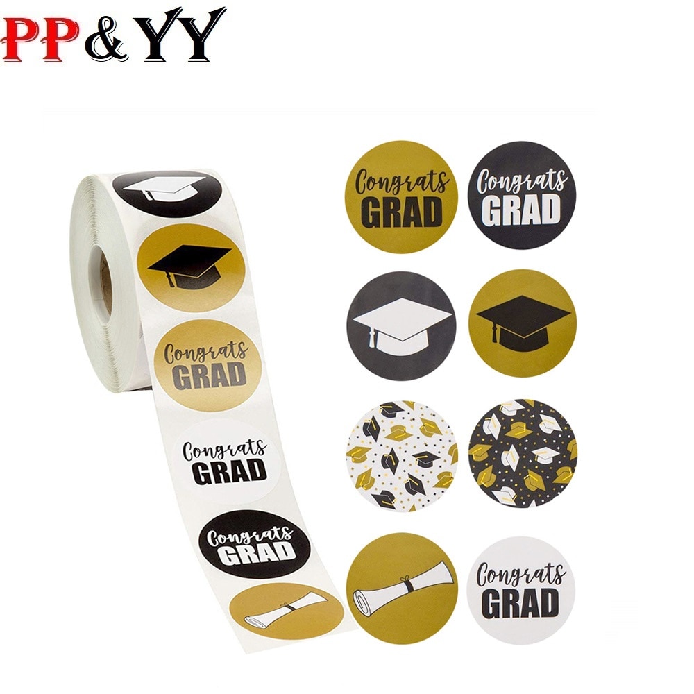 500pcs/roll Graduation Stickers for Featuring Grad... – Grandado