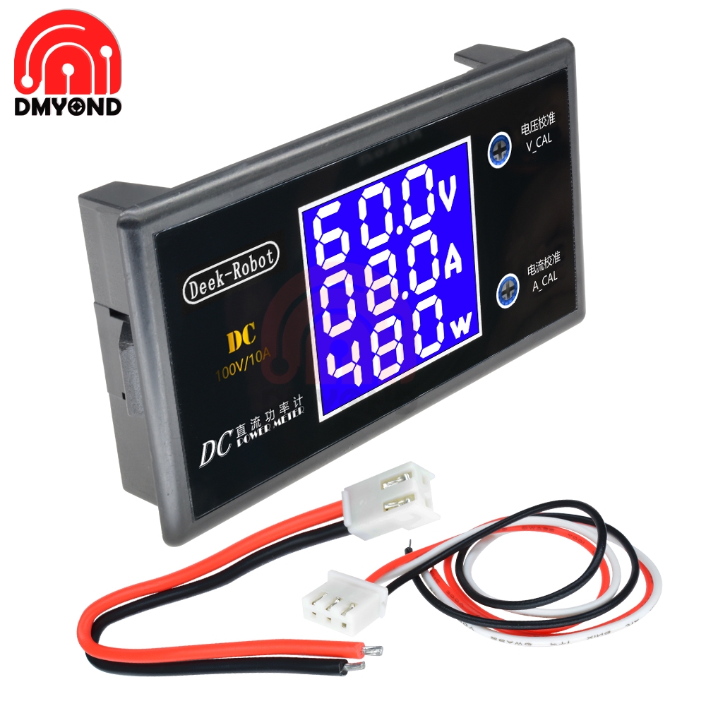DC 0-100V 10A LCD Digital Voltmeter Wattmeter Amme... – Grandado