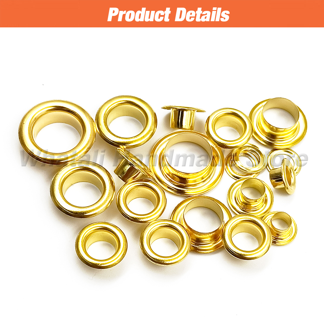 200set Gold Color Metal Eyelet Grommets With Eyele... – Grandado