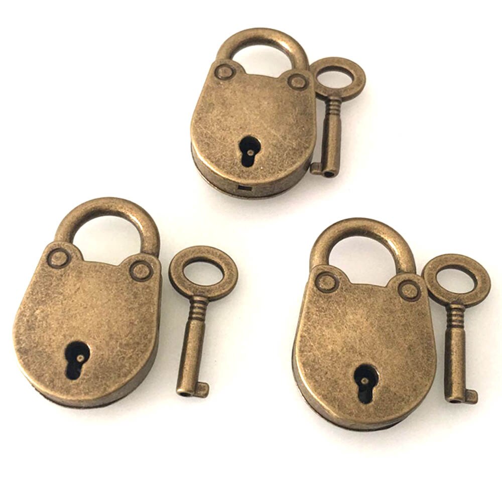 Antique Bronze Plated Padlock Set Chinese Style Vi... – Grandado