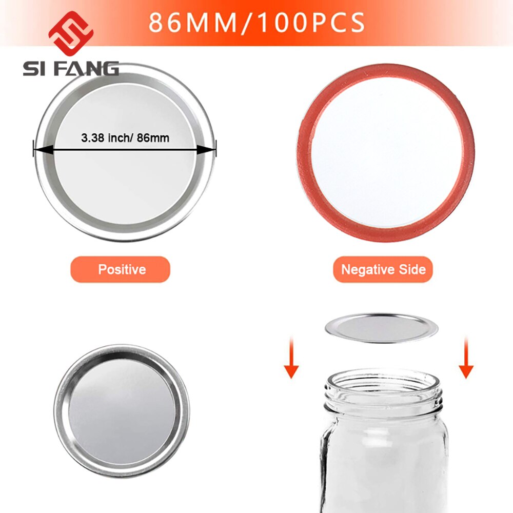 10-100Pcs Regular Mouth 70/86MM Mason Jar Canning ... – Vicedeal