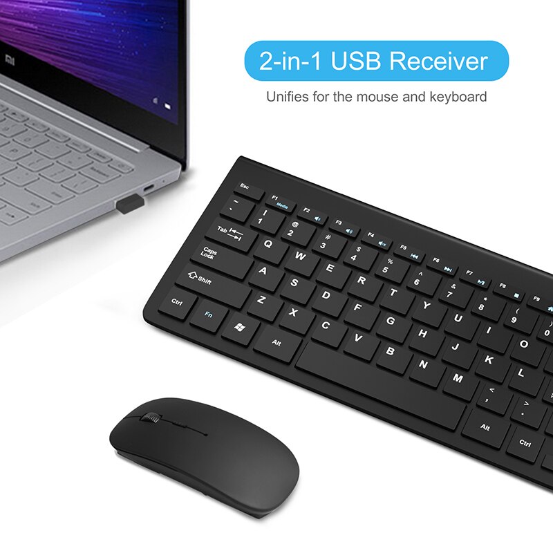 Wireless Keyboard Mini USB Keyboard With Mouse Com... – Vicedeal
