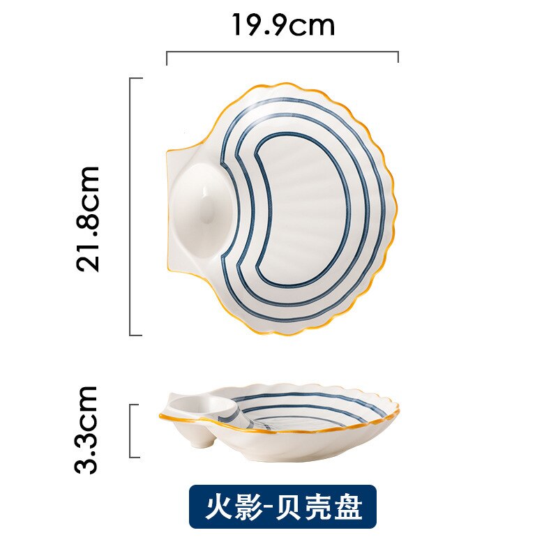 8.5 Inch Shell Vorm Japanse Creatieve Keramische S... – Grandado