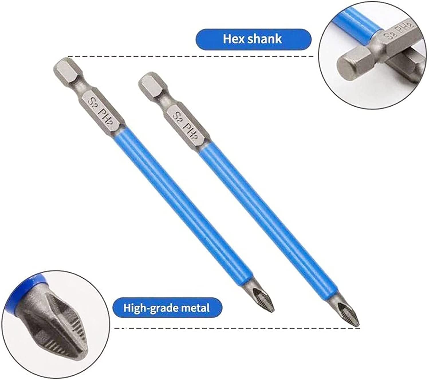 25/50/70/90/127/150mm Non-Slip Cross Bit Drill Mag... – Grandado