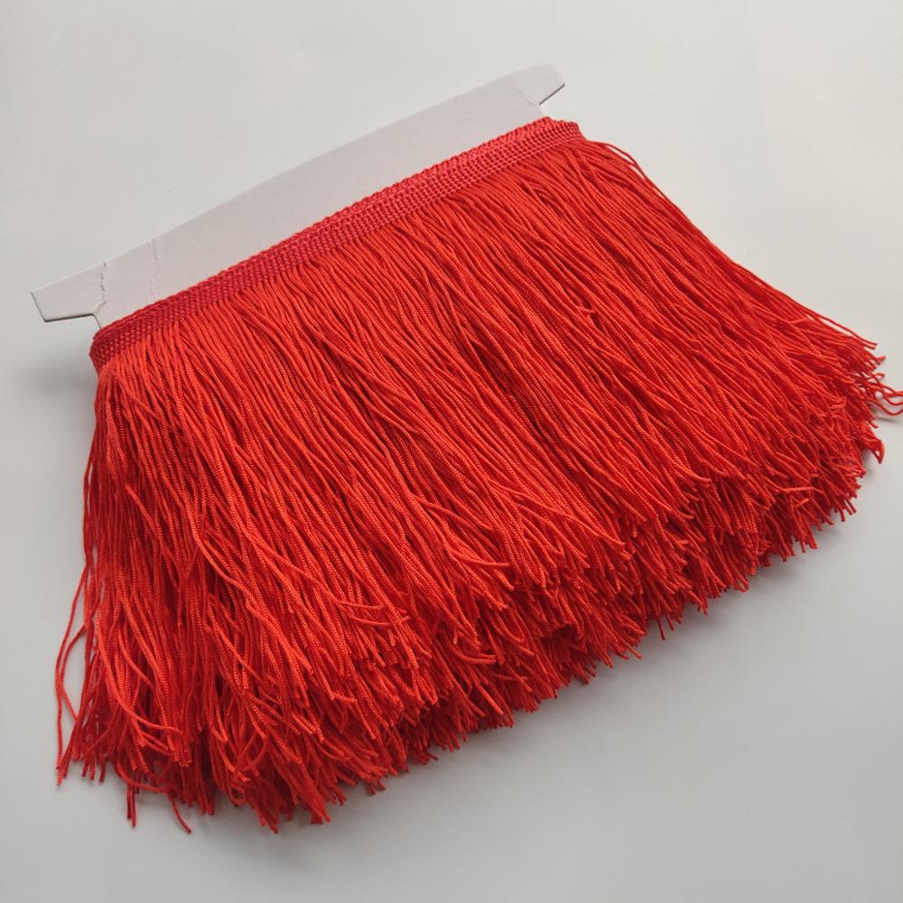 1Meters Beautiful Red 15CM Long Lace Fringe Trim P... – Grandado