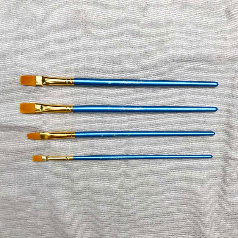 4 Pieces/ Set Blue Color Painting Brush And a Piec... – Vicedeal