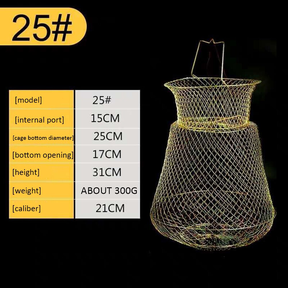 1Pcs Foldable Steel Fish Protection Basket Portabl... – Vicedeal