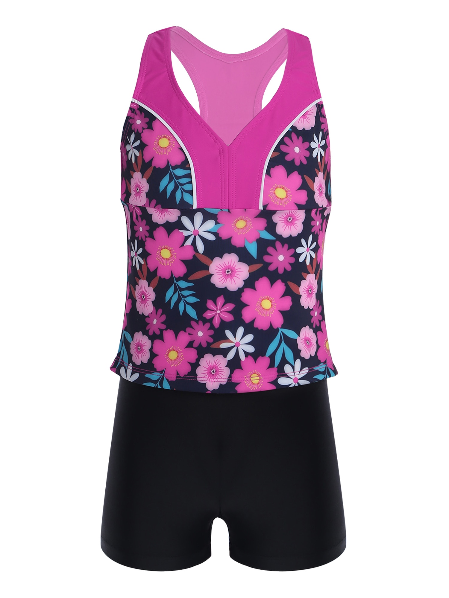 Kids Girls Swimming Suit 2Pcs Swimsuit Sleeveless ... – Grandado