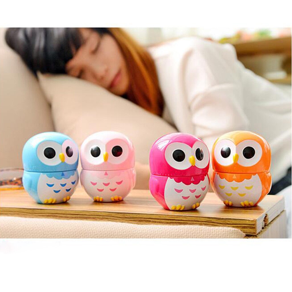 55 Minutes Kitchen Timer Alarm Mechanical Owl Shap... – Grandado
