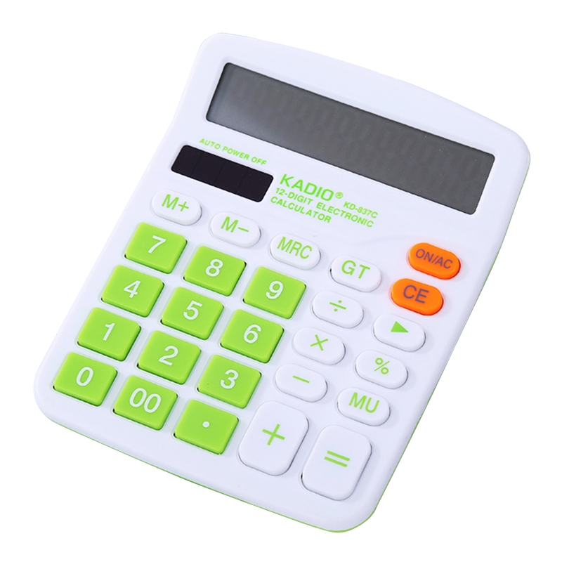 12-Digit Cute Battery Powered Calculator Desktop F... – Vicedeal