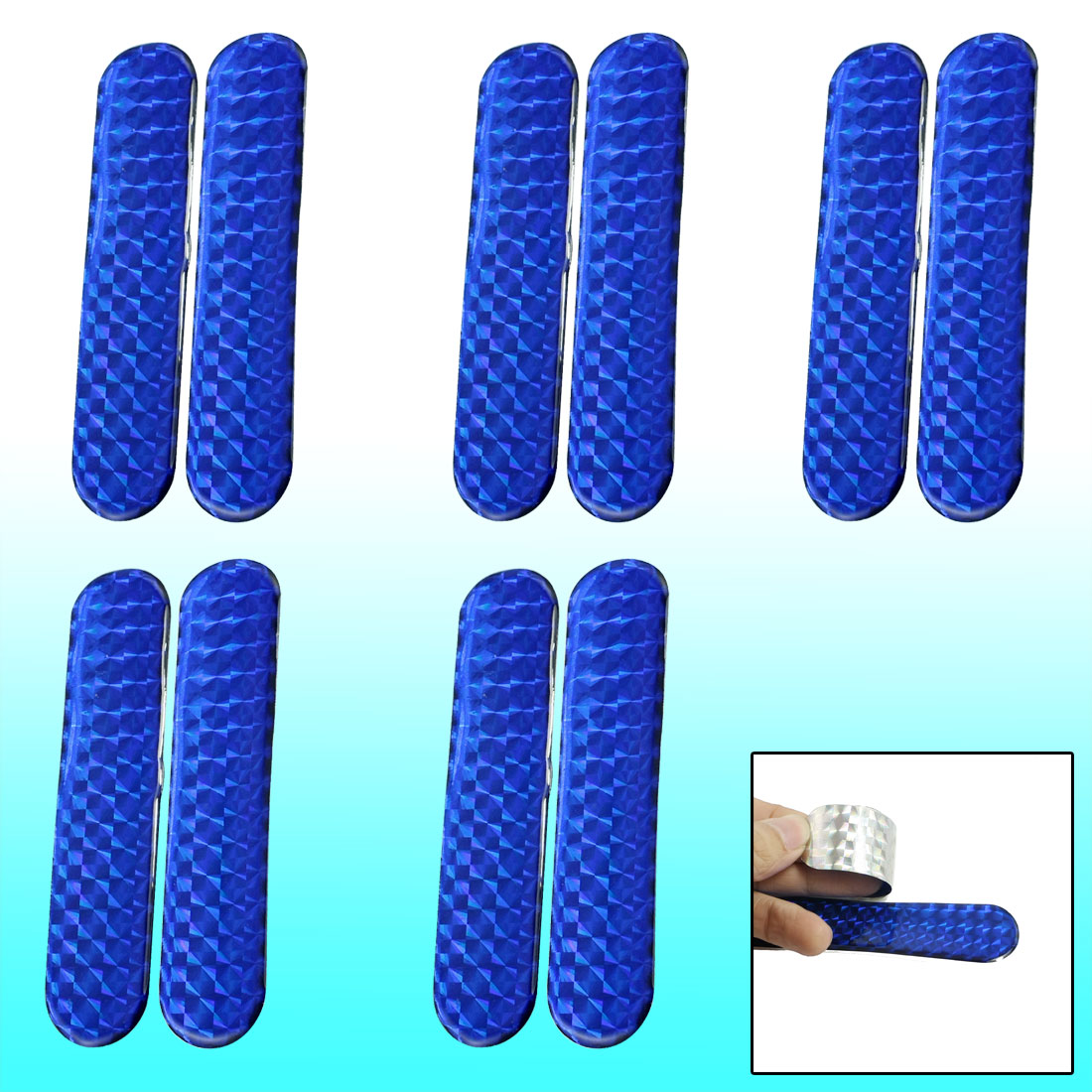 X Autohaux 10Pcs Blue Plastic Adhesive Back Auto C... – Vicedeal