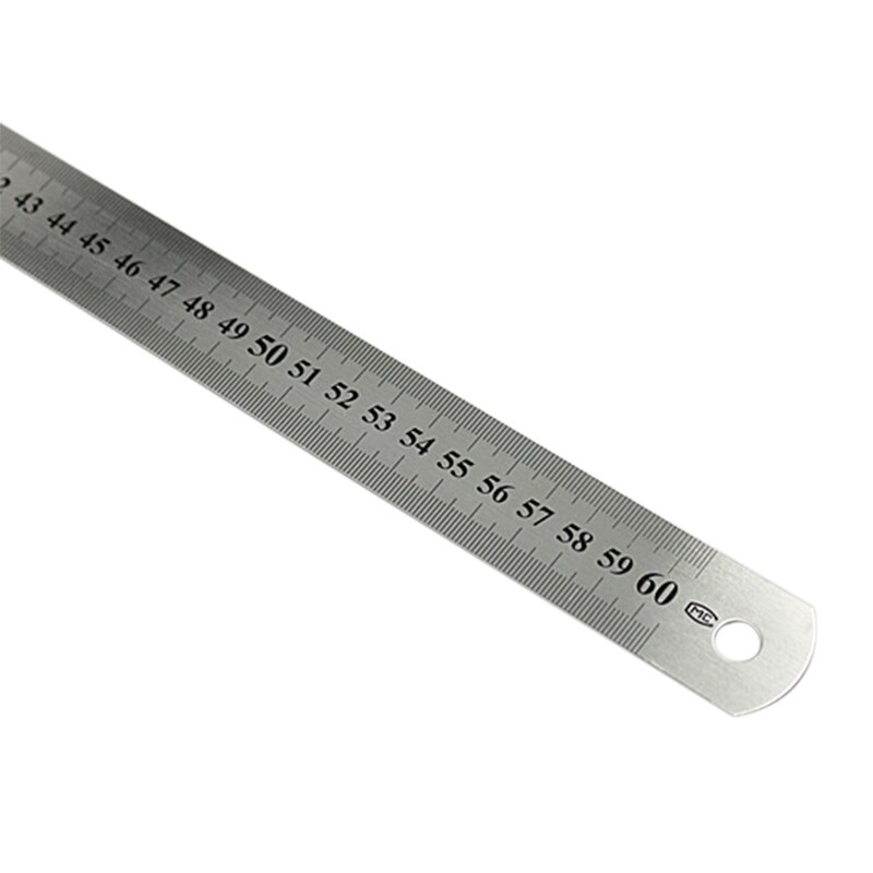 Urijk 1Pc 50cm Metal Ruler Stainless Steel Straigh... – Grandado