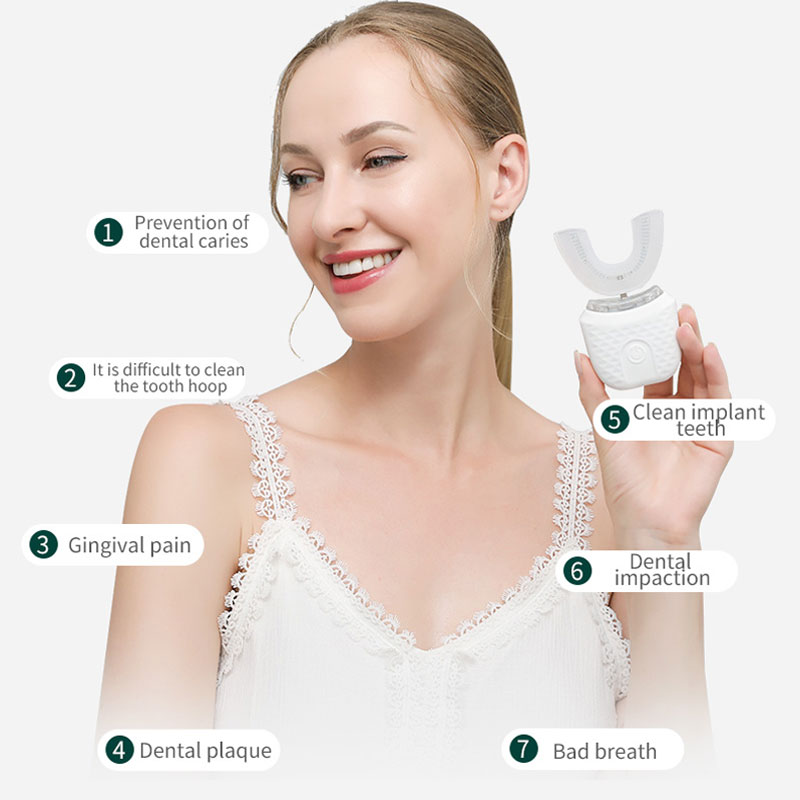 Electric Toothbrush For Adult Automatic U-Shaped T... – Grandado