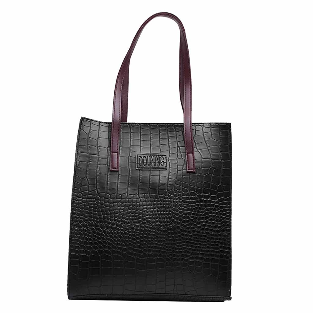 Crocodile Pattern Handbag Women Casual Tote Bags L... – Grandado