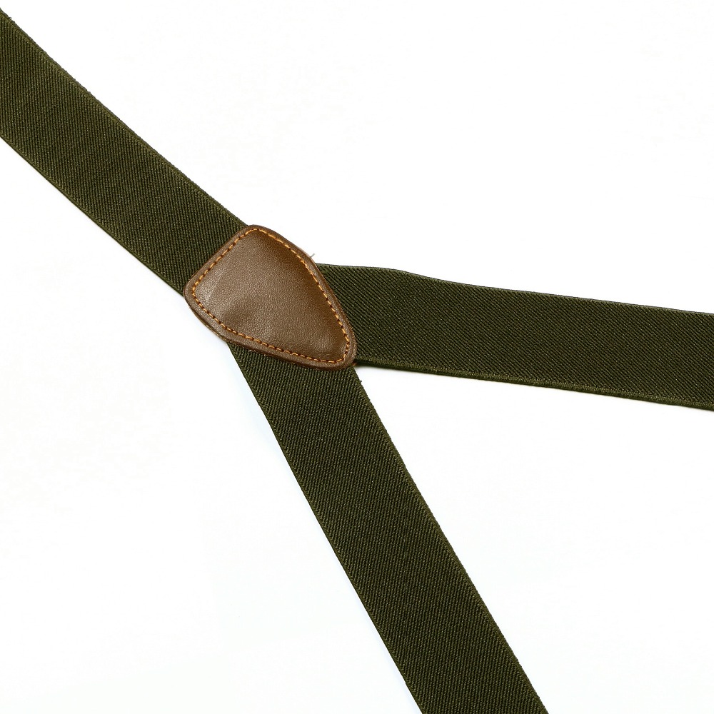 Unisex Men Dark Green Braces Suspender Adjustable ... – Grandado