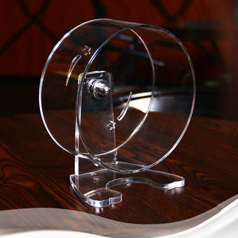 Transparent acrylic hamster wheel running treadmil... – Grandado