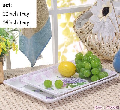 European melamine tray set rectangular cup tray fr... – Grandado