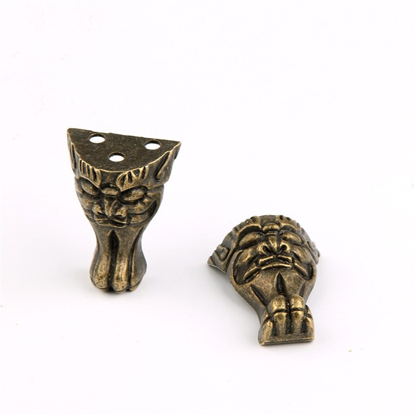 4psc antique trumpet Shoumian foot wooden decorati... – Grandado