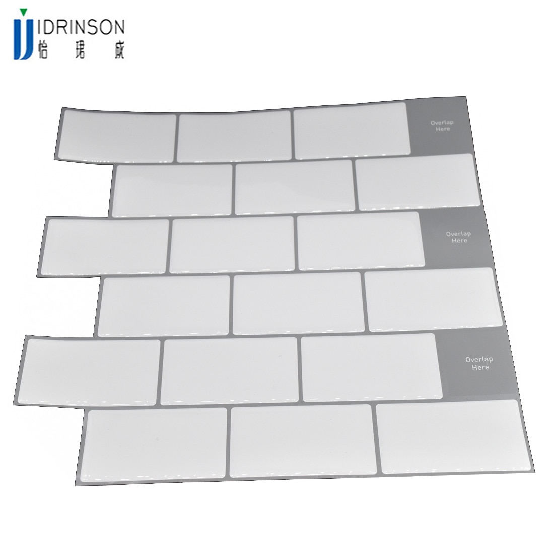 5pcs/bag White large anti-tiles self-adhesive 3D w... – Vicedeal