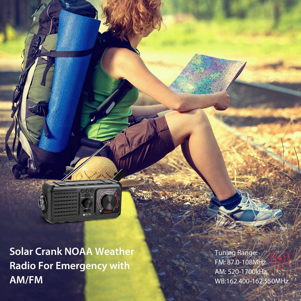 Solar Crank NOAA Weather Radio For Emergency with ... – Grandado