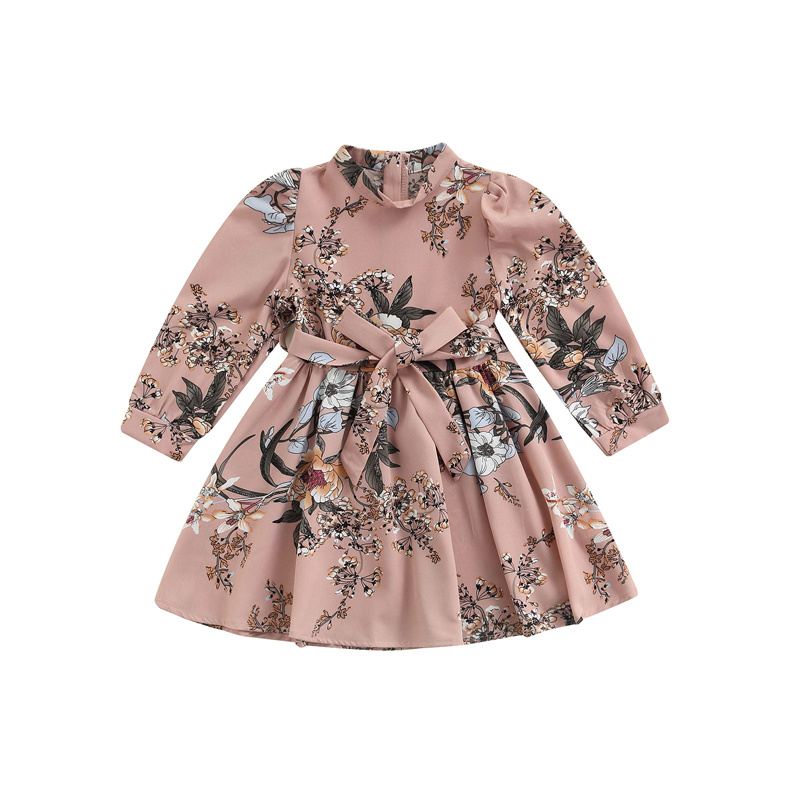 Kids Girls Spring Autumn Dress Long Sleeve Floral ... – Grandado