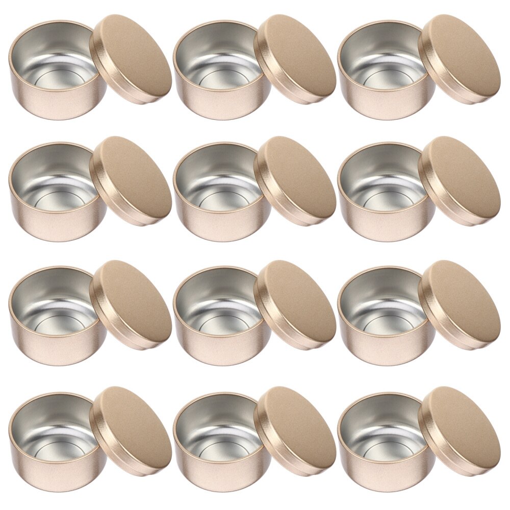 12PCS Round Candle Jars Aluminum Candle Tins DIY C... – Grandado