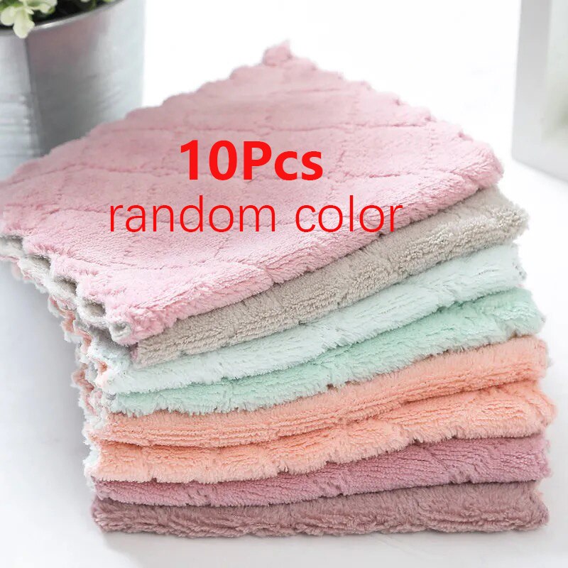 10Pcs Double-Layer Absorberende Microfiber Keuken ... – Grandado