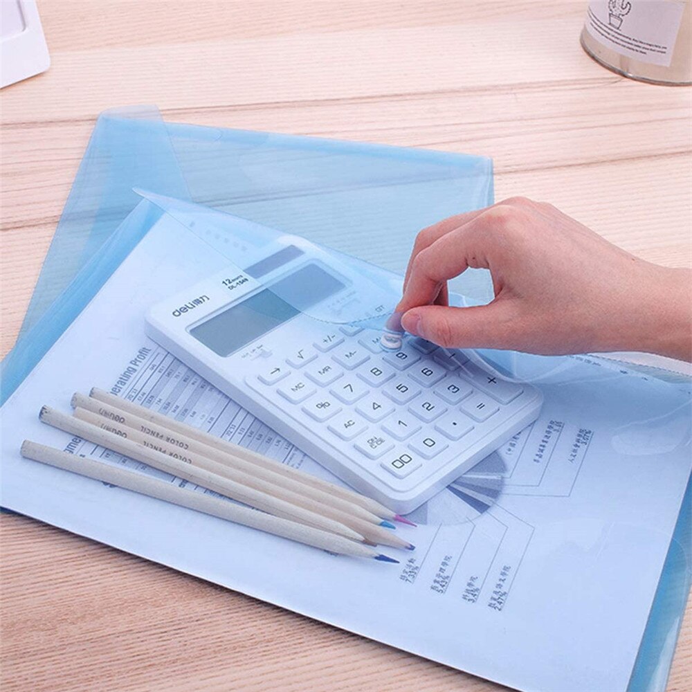 Clear Document Map Met Drukknoop A4 Maat Premium E... – Grandado