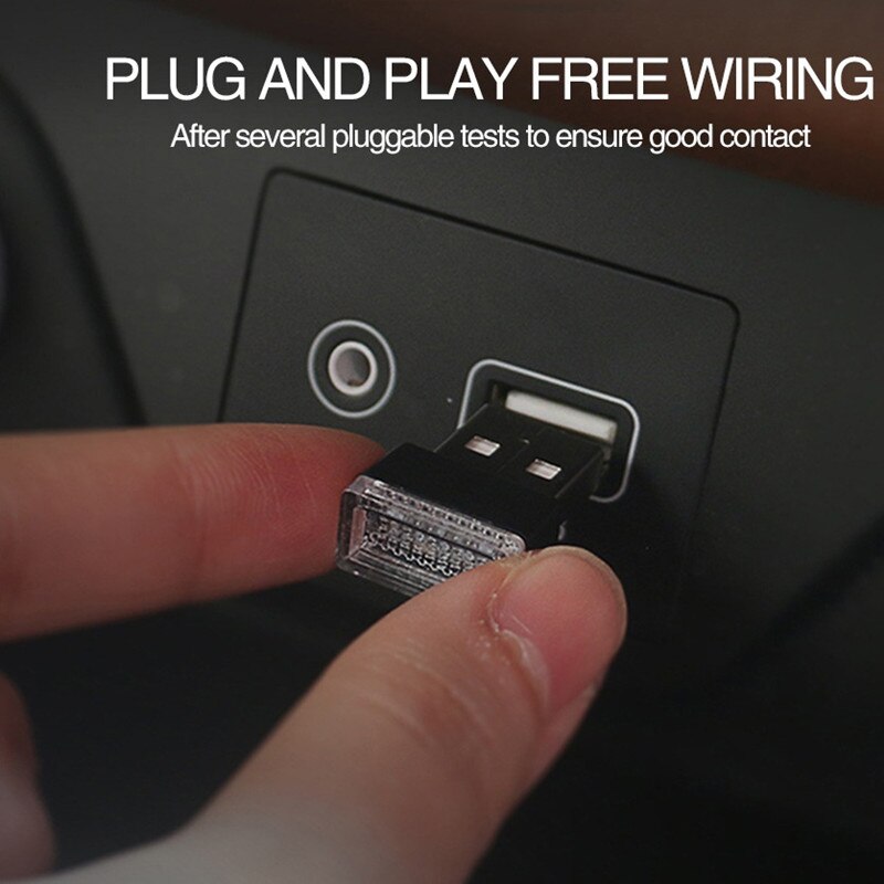 Mini USB Light LED Modeling Car Accessories Ambien... – Vicedeal
