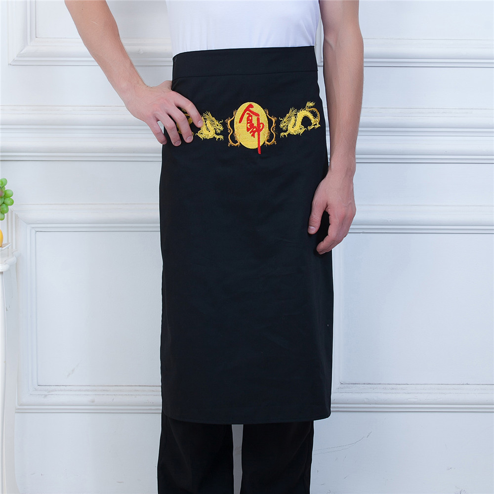 Chinese Style Embroidery Half Apron Food Service R... – Grandado