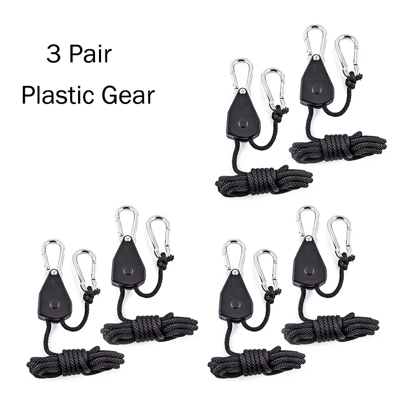 6PCS Heavy Duty Adjustable Rope Clip Yo-yo Hanger ... – Grandado