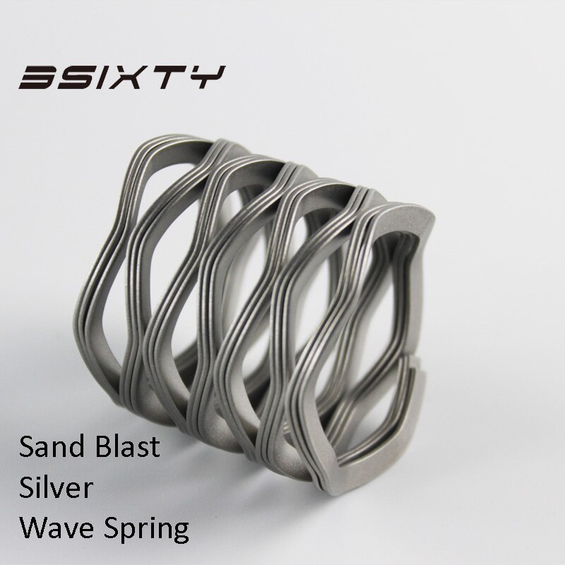 3SIXTY Titanium Bolt Sand Blast Wave Spring Rear S... – Grandado