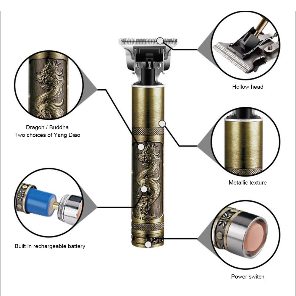 Electric Hair Clipper Chargable Hair Trimmer Remov... – Vicedeal