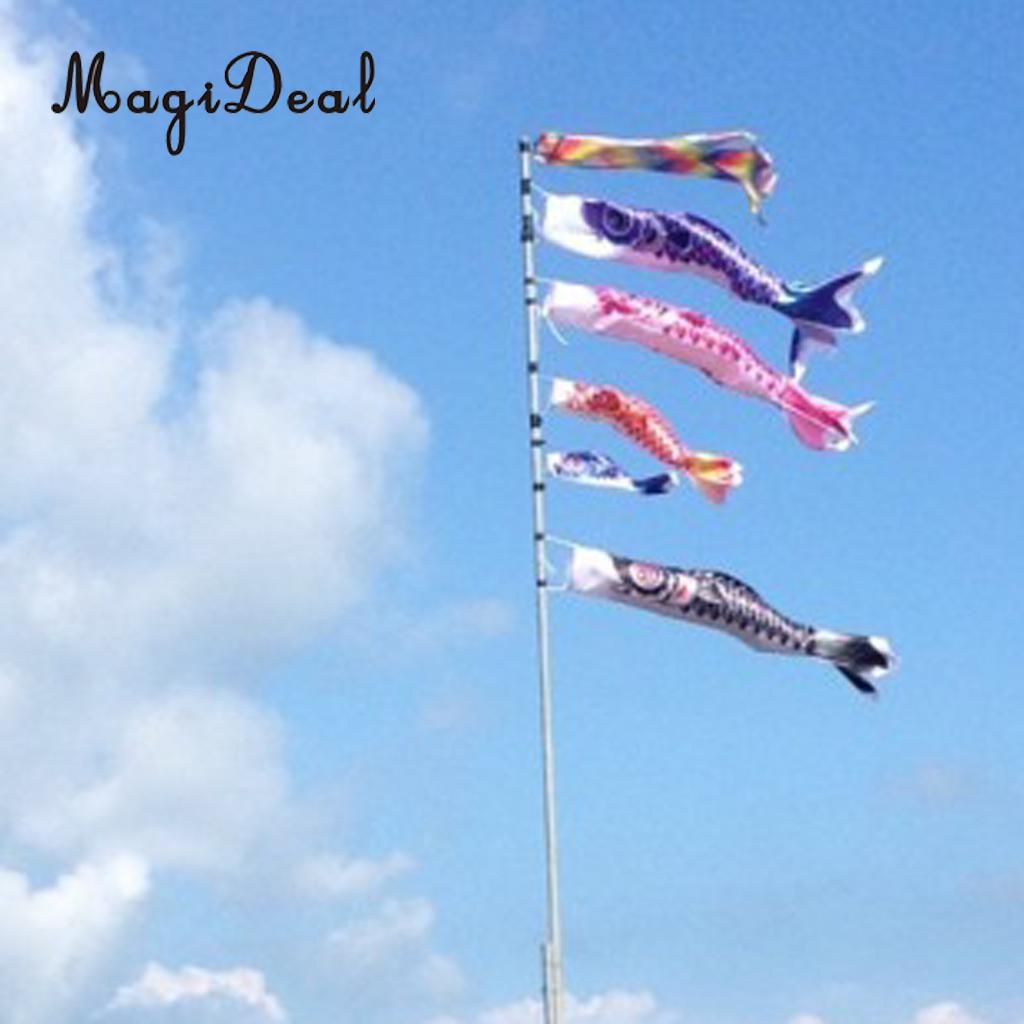 1Pc Japanese Rainbow Windsock Carp Flag Koi Nobori... – Grandado