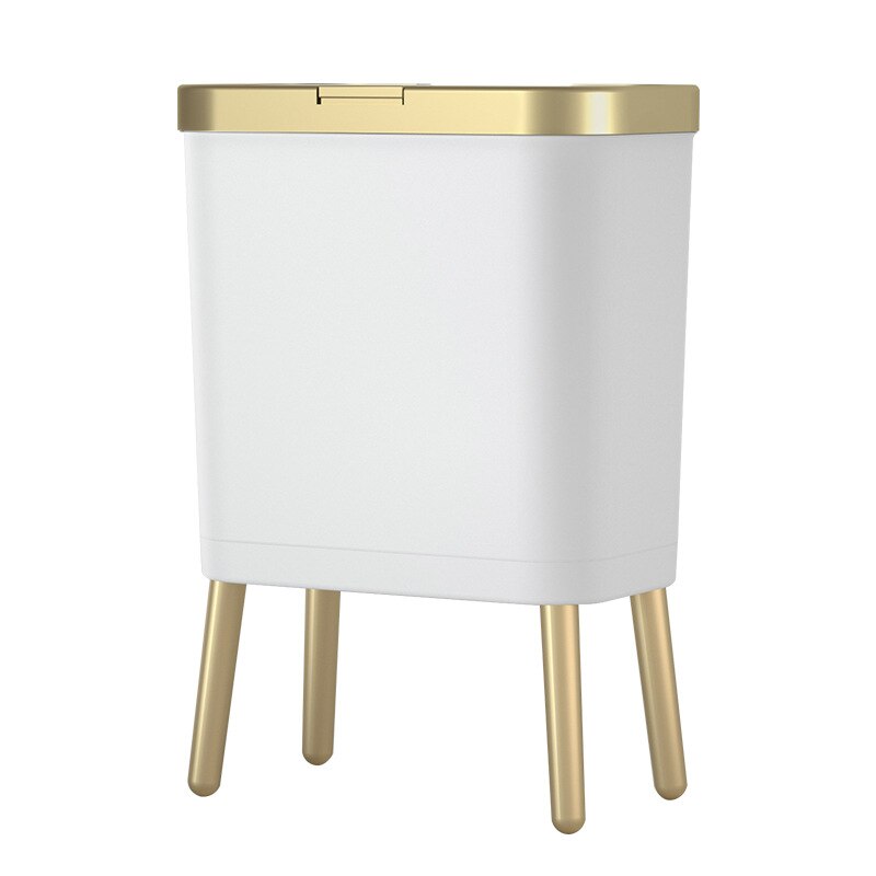 Waste Bins Large-capacity Golden Luxury Trash Can ... – Vicedeal