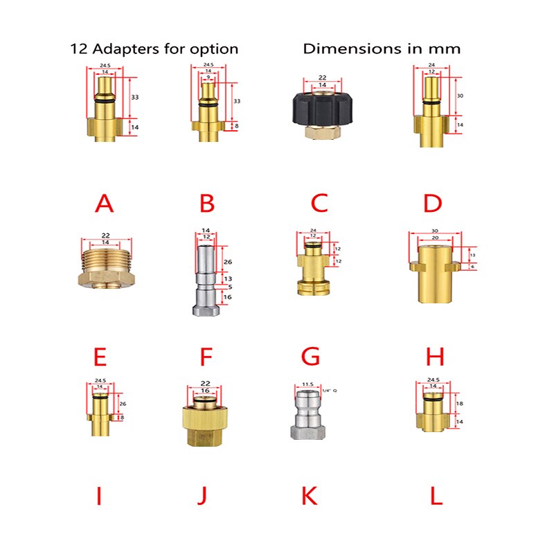 Pressure Washer Metal Wand Tips Water Spray Lance ... – Grandado