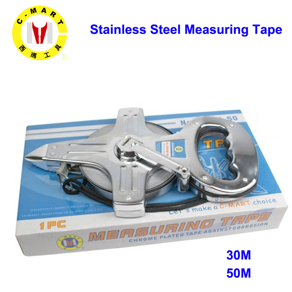 C-Mart Tools 30M 50M MM/INCH Stainless Steel Measu... – Grandado