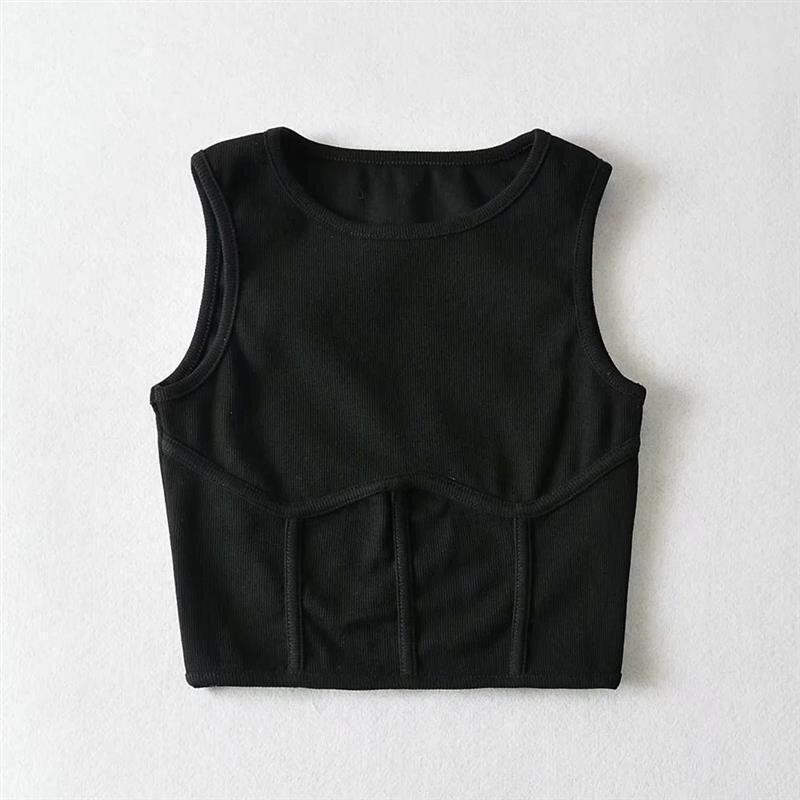 Summer Tanks Camis Tops Tees O-Neck Patchwork Tank... – Grandado