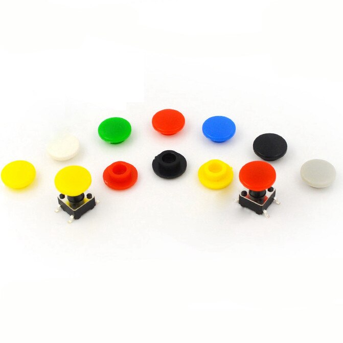 20Pcs 6X6X5/5.5/6/7mm Round Tactile Push Button Sw... – Grandado